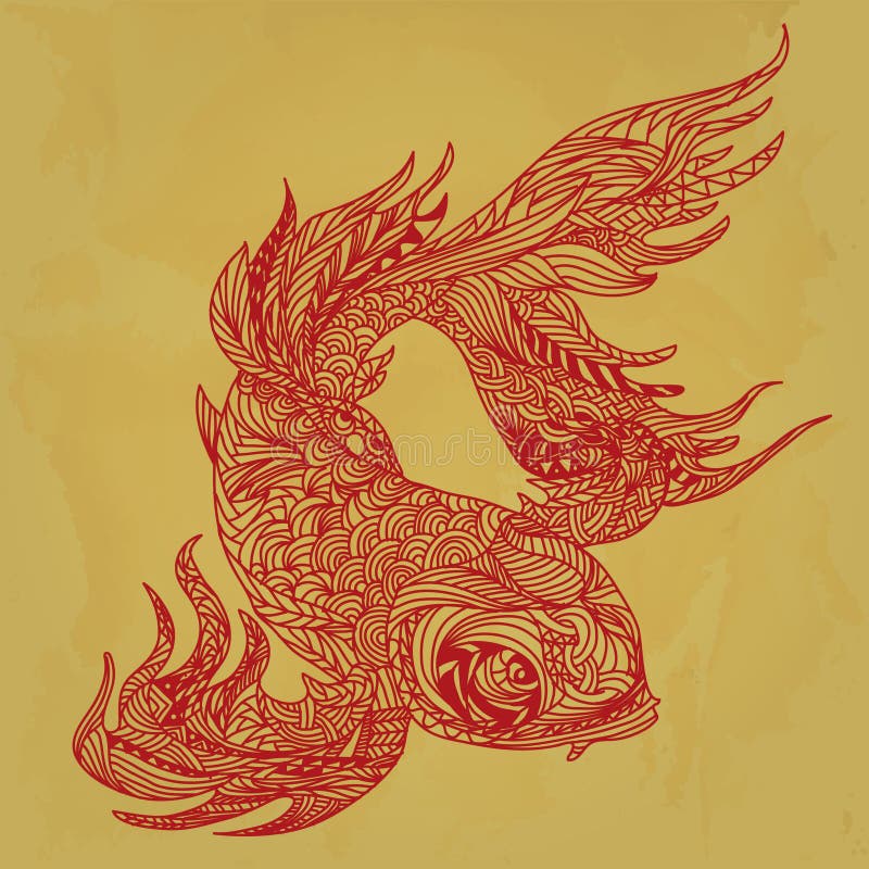 Stylized Fish Design. Vector Illustration Decorative Design Stock ...