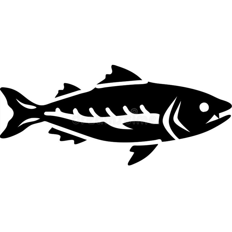 Stylized Outline Silhouette Fish Stock Illustrations – 1,433 Stylized ...