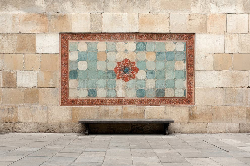 Stylized Floral Arabesque Motifs in Middle Eastern Design Stock ...