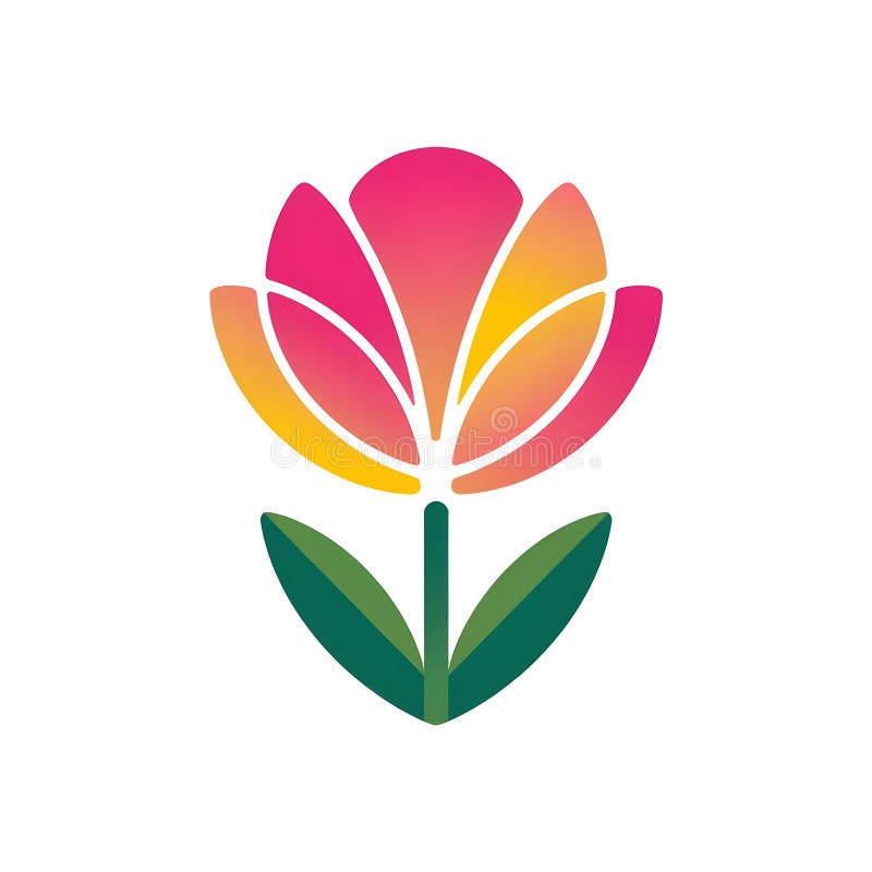 New Colorful Flower Logo Design: Vibrant and Modern Stock Illustration ...