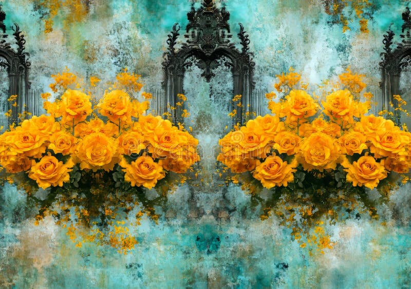 Stylized Flowers in Baroque, Rococo, Victorian, Renaissance, and ...