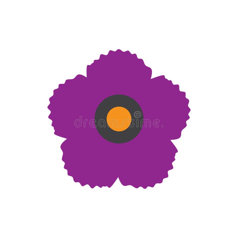 Stylized Flowers Logo Icon Symbol Template Design Stock Vector ...