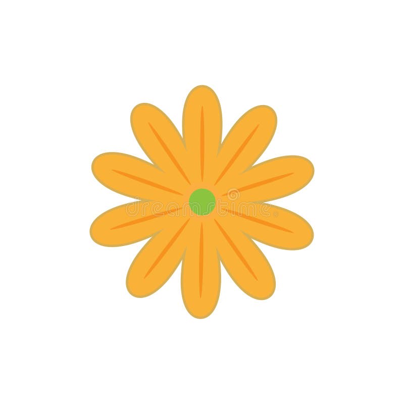 Stylized Flowers Logo Icon Symbol Template Design Stock Vector ...