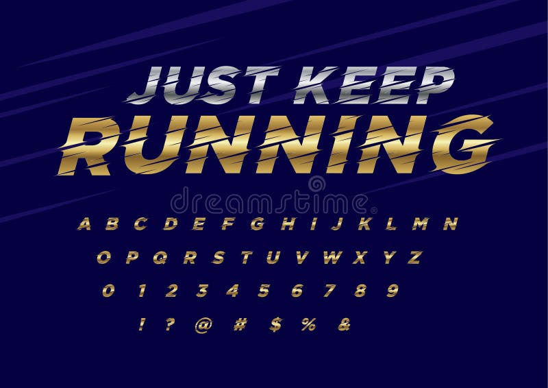 Speed Racing Font Letter Logo Stock Vector - Illustration of sport ...