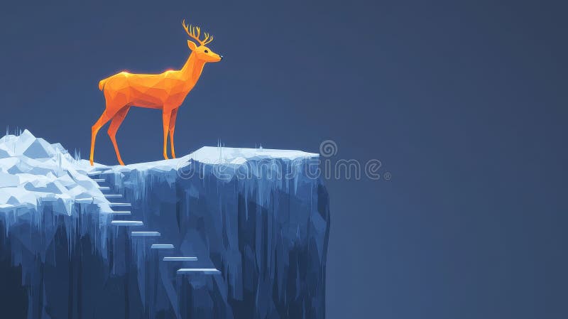 In a Stylized Forest Filled with Geometric Shapes and Soft Lighting, a ...