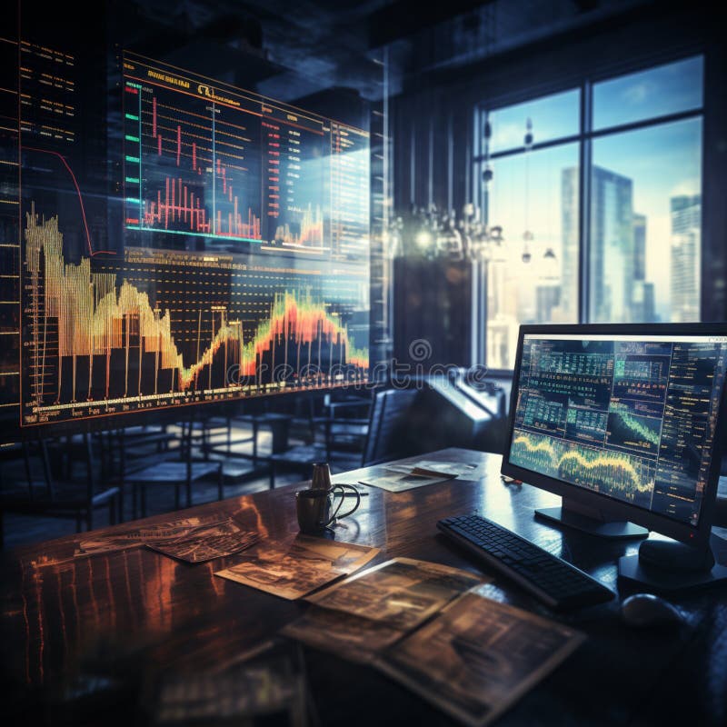 Forex Trading Stock Market Background Stylized Stock Illustration ...