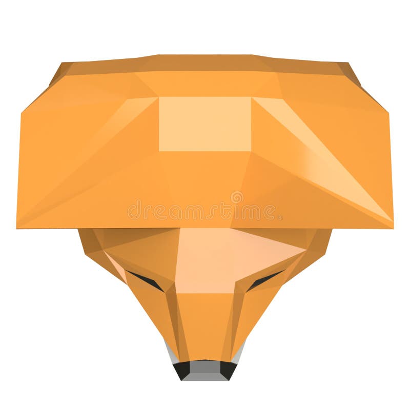 Stylized fox head stock illustration. Illustration of cute - 316112445