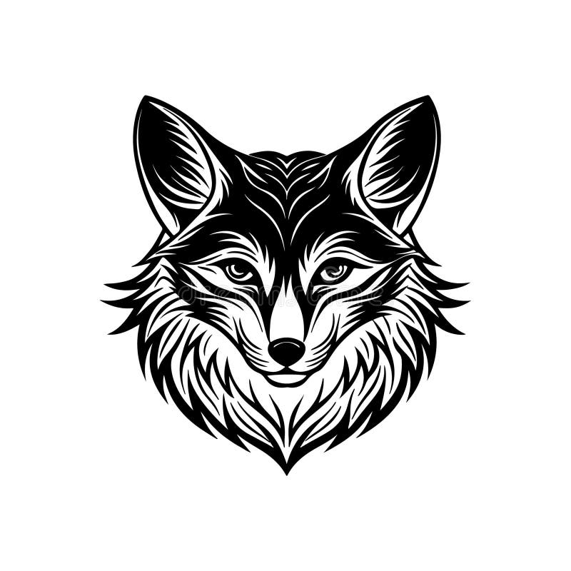 A Refined Vector Image of a Fox Head, Embodying Elegance and Simplicity ...