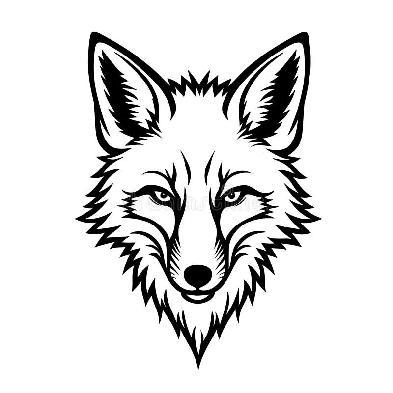 Stylized Fox Head Vector Art for Creative Projects Stock Vector ...