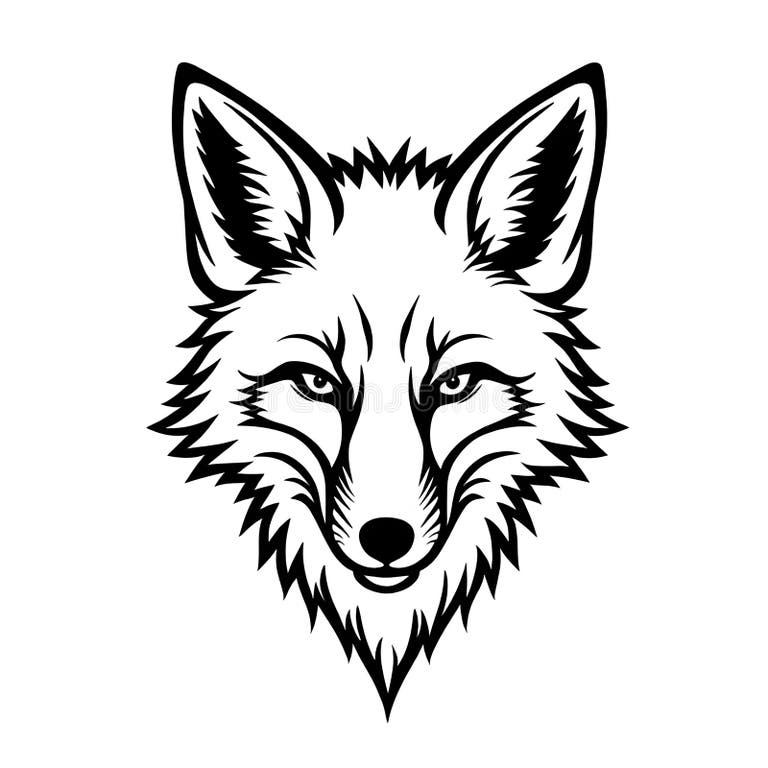 Stylized Fox Head Vector Art for Creative Projects Stock Vector ...