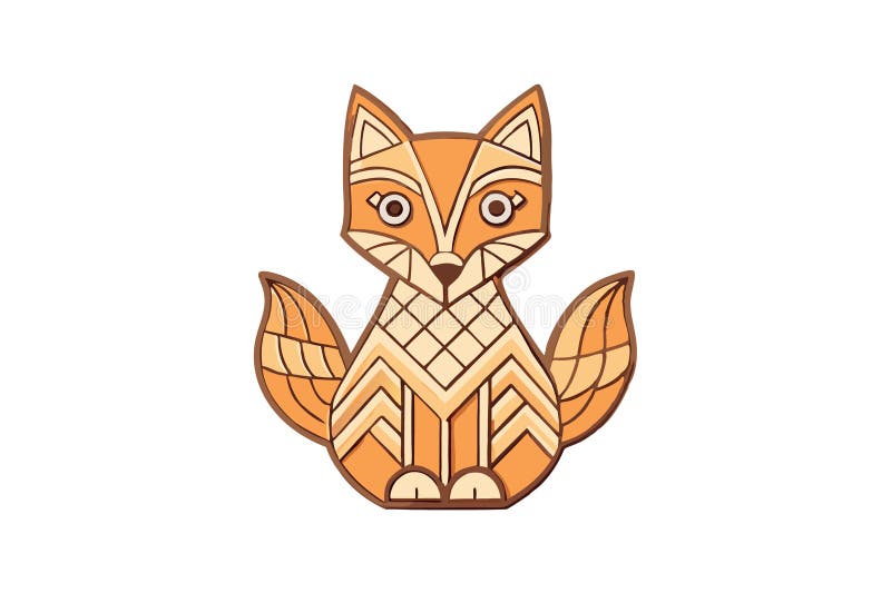Stylized Fox Vector Art with Intricate Laser Cut Patterns, Featuring ...