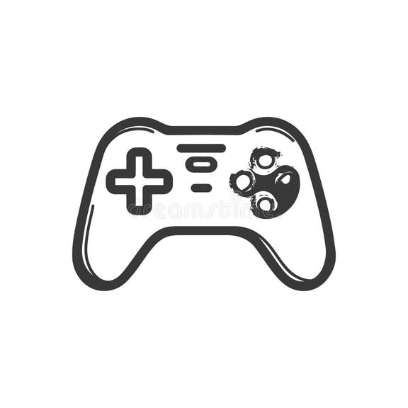 Stylish Gamepad Controller Icon Design Stock Vector - Illustration of ...