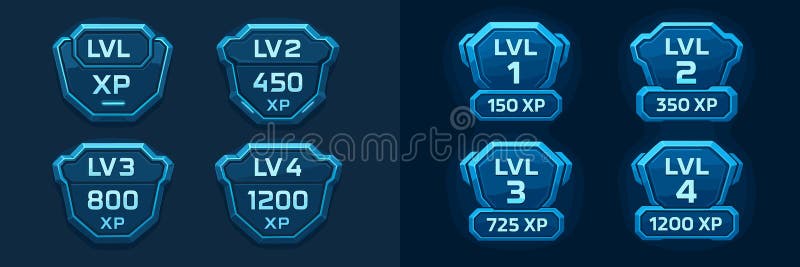 Level Badges Stock Illustrations – 685 Level Badges Stock Illustrations ...