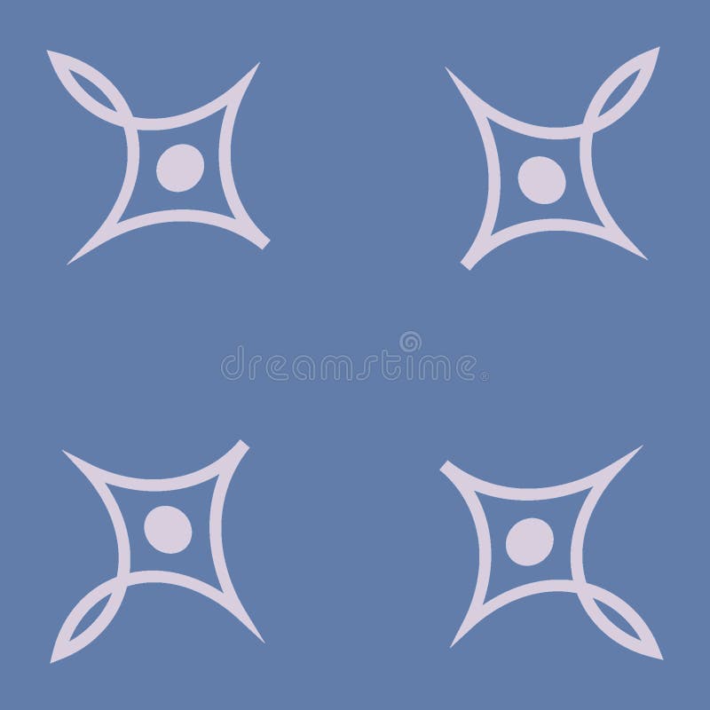 Stylized Geometric Pattern on a Square Background. Shape Stock Vector ...