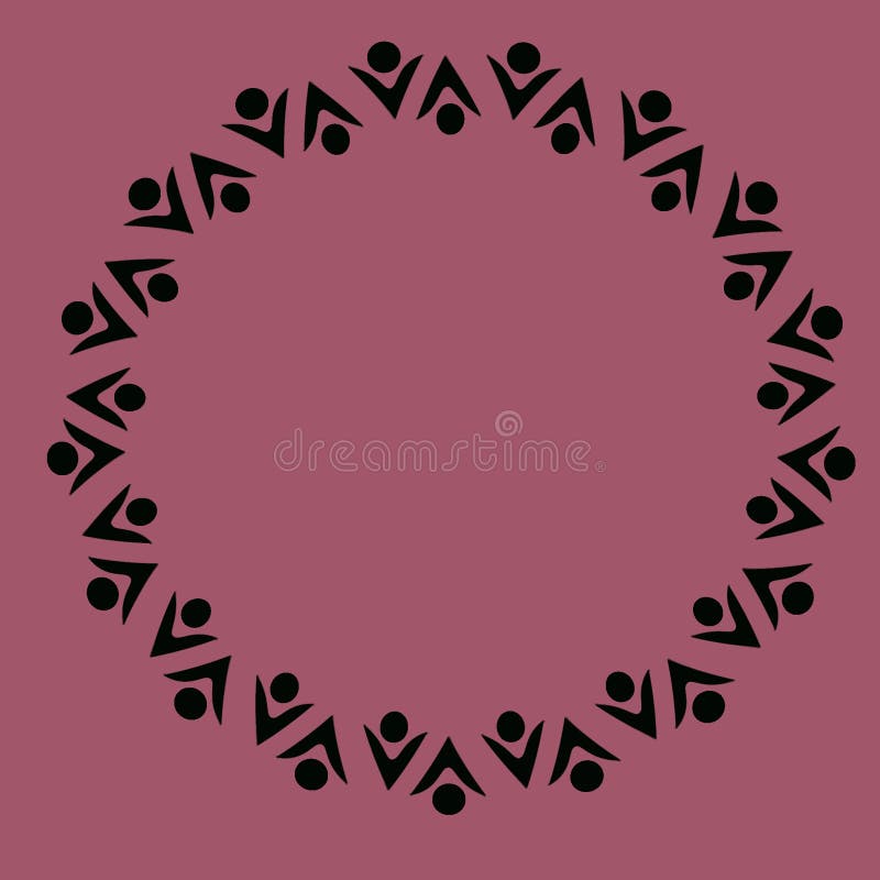 Stylized Geometric Pattern on a Square Background. Shape Stock Vector ...