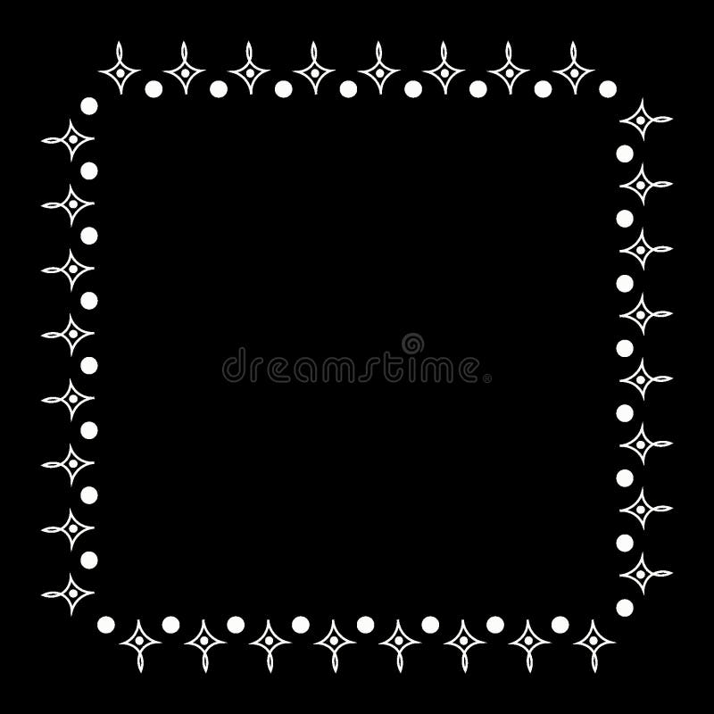 Stylized Geometric Pattern on a Square Background. Shape Stock Vector ...