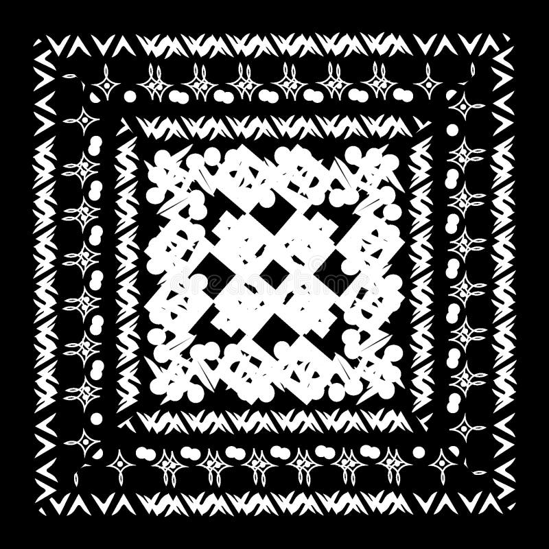 Stylized Geometric Pattern on a Square Background. Shape Stock Vector ...