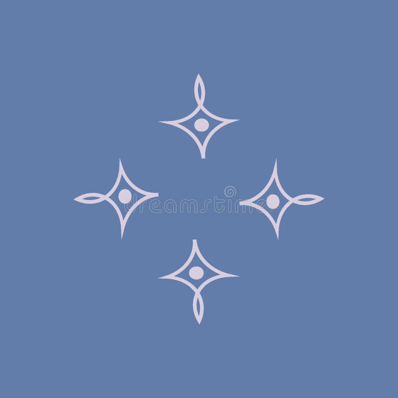 Stylized Geometric Pattern on a Square Background. Shape Stock Vector ...