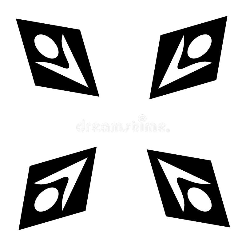 Stylized Geometric Pattern on a Square Background. Shape. Ethnic Stock ...