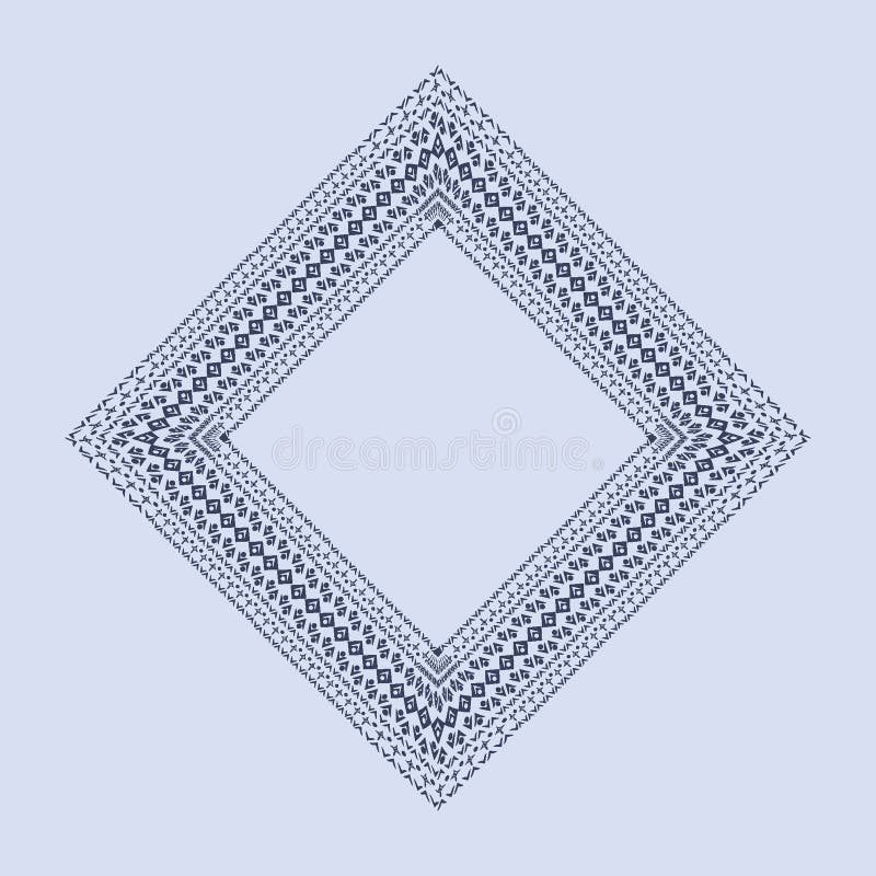 Stylized Geometric Pattern on a Square Background. Shape Stock Vector ...