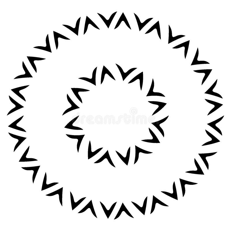 Stylized Geometric Pattern on a Square Background. Shape Stock Vector ...