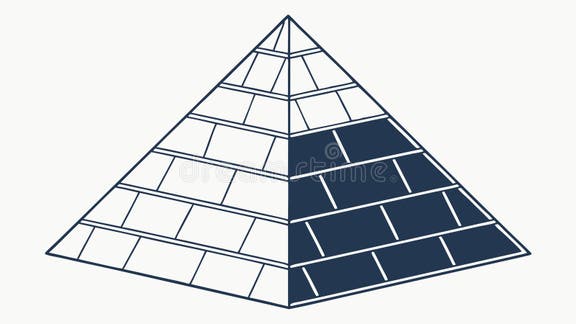 Stylized Geometric Pyramid Illustration, History and Structural Design ...