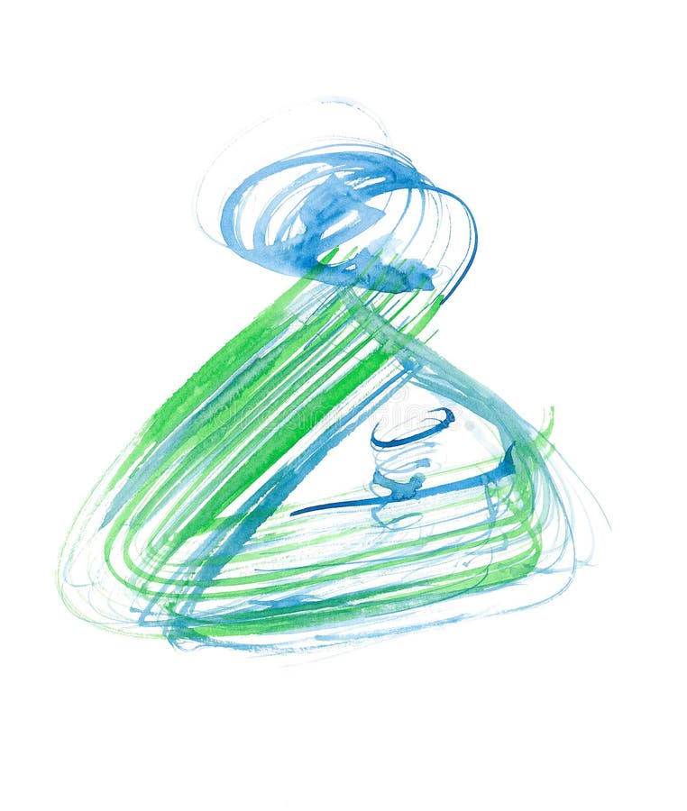 Stylized Elementary Geometric Pattern of Volumetric Emerald-azure ...