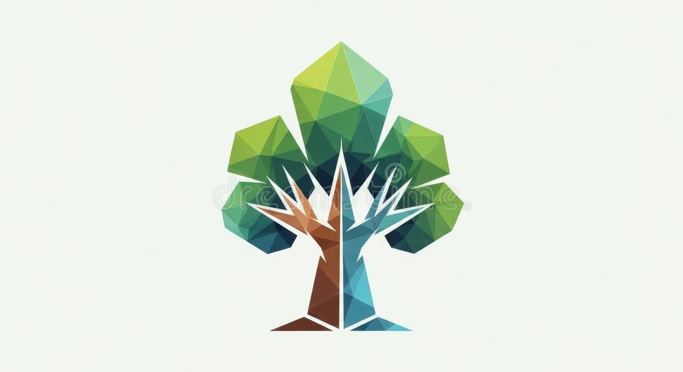 Stylized Geometric Tree Logo Stock Illustrations – 2,663 Stylized ...