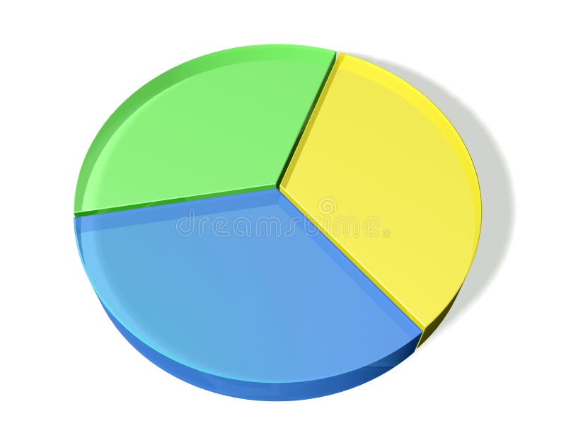 Stylized Glass Round Infographic. Three Parts Stock Illustration ...