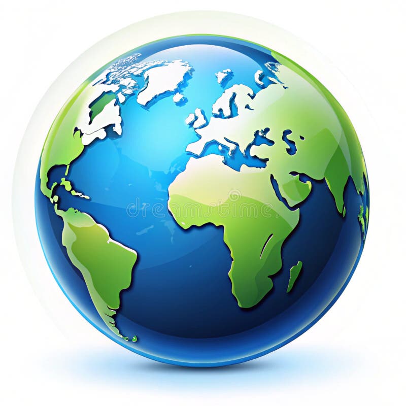 Circular Earth Icon Symbolizing Global Unity Stock Illustration ...