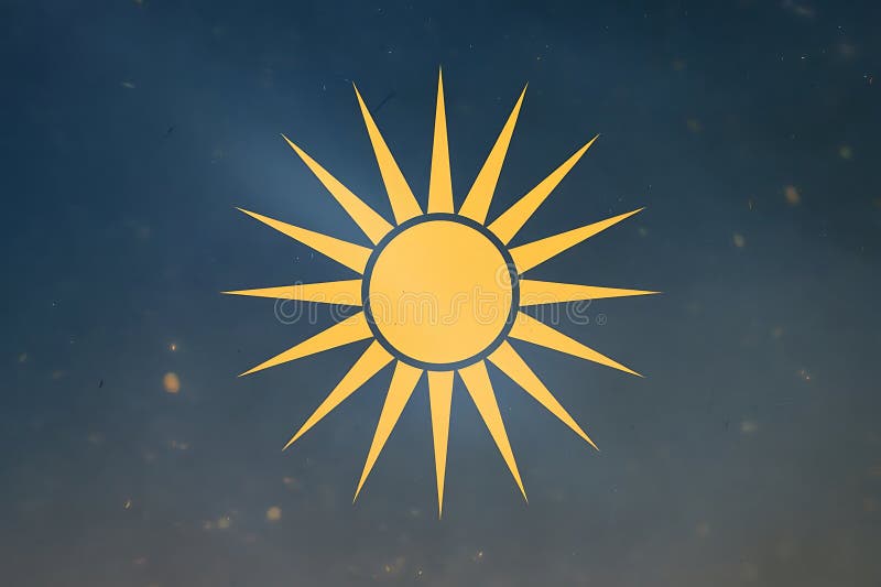 Radiant Sun Symbol, Golden Rays, Celestial Design, Ancient Mythology ...