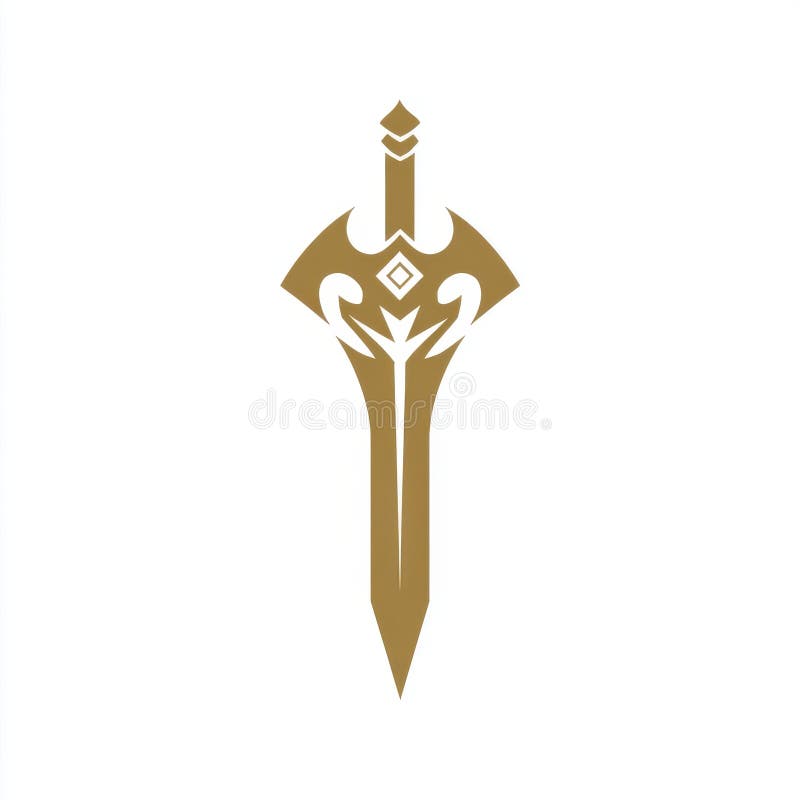 Stylized Sword Illustration Stock Illustrations – 887 Stylized Sword ...