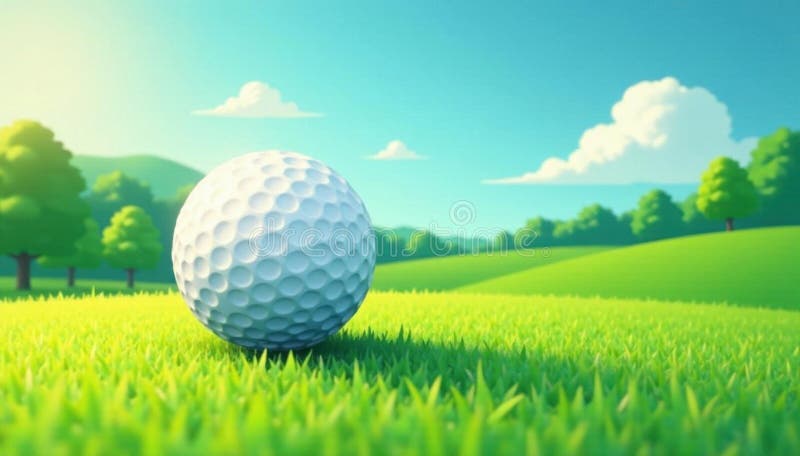 Stylized Golf Ball Vector, Clean Lines, Geometric Pattern , Sport ...
