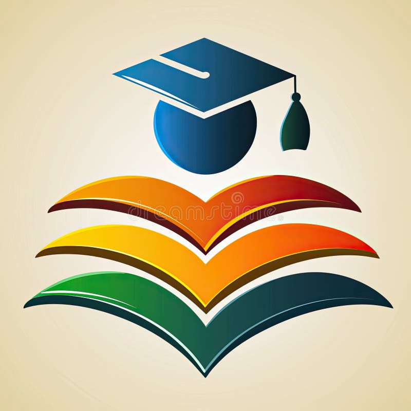 Stylized Graduate Silhouette with Laurel Wreath. Stock Illustration ...