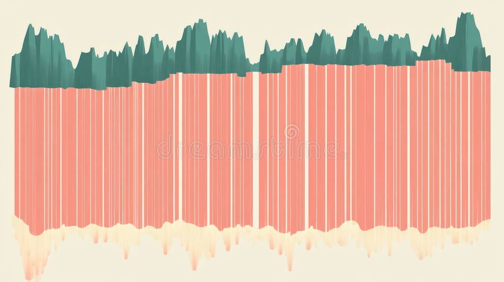 A Stylized Graph Depicting Fluctuating Data Trends Over Time Stock ...