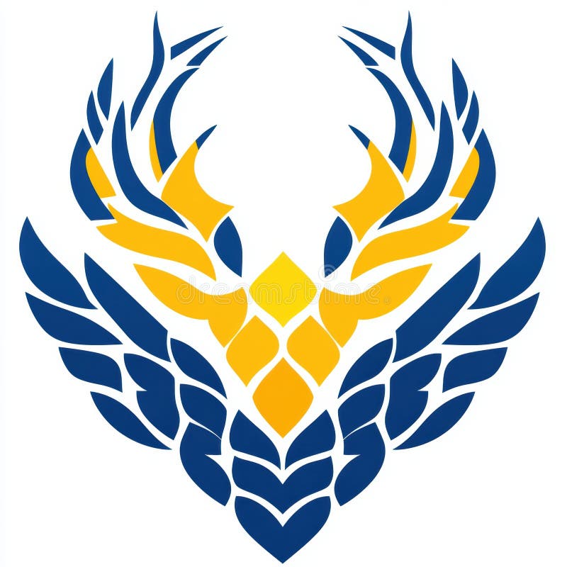 Abstract Winged Crest stock illustration. Illustration of imagery ...