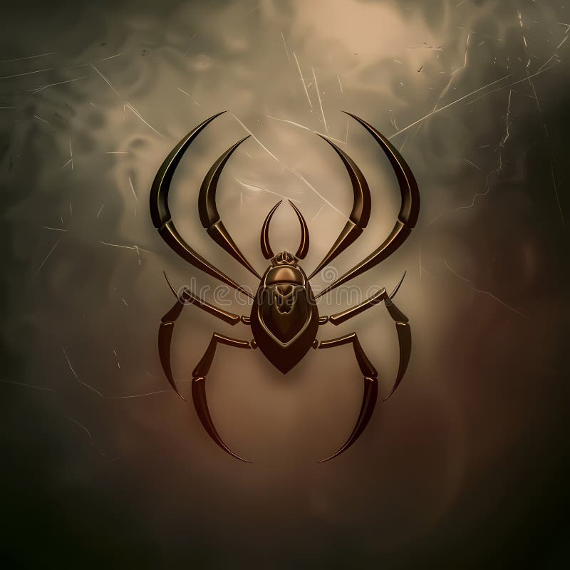Abstract Spider-Scorpion Hybrid Logo with Sharp Edges Stock ...