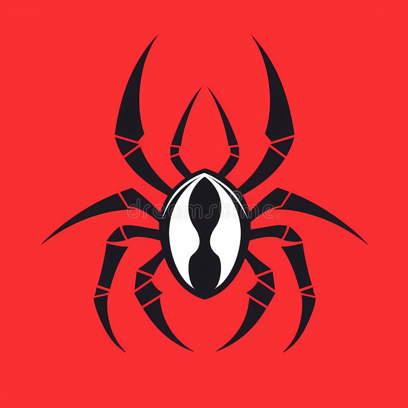 Abstract Spider-Scorpion Hybrid Logo with Sharp Edges Stock ...