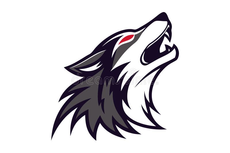 Powerful Wolf Head Logo Illustration EPS Format Stock Vector - Illustration of motif, visually ...