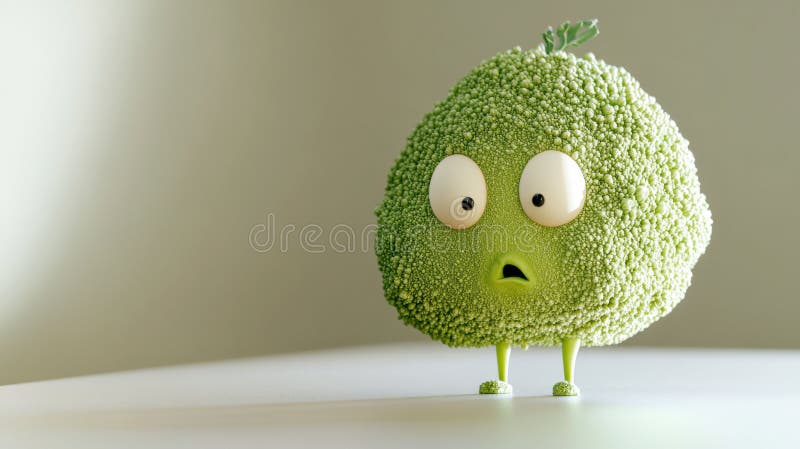 Stylized Cartoon Broccoli Character Stock Photos - Free & Royalty-Free ...