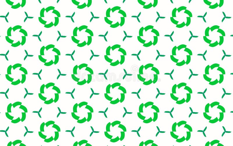 Stylized Green Repeating Organic Design Stock Illustration ...
