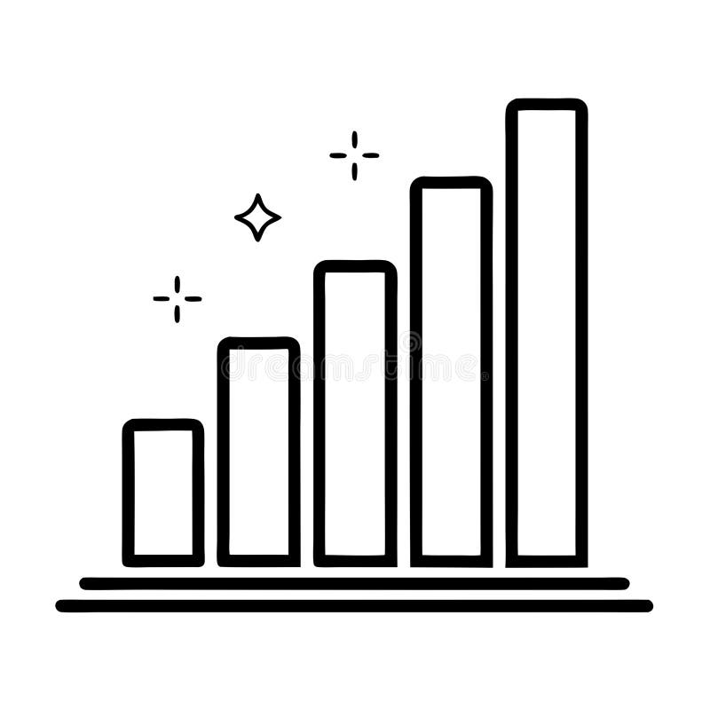 Stylized Growth Chart Representing Business Success and Progress for ...