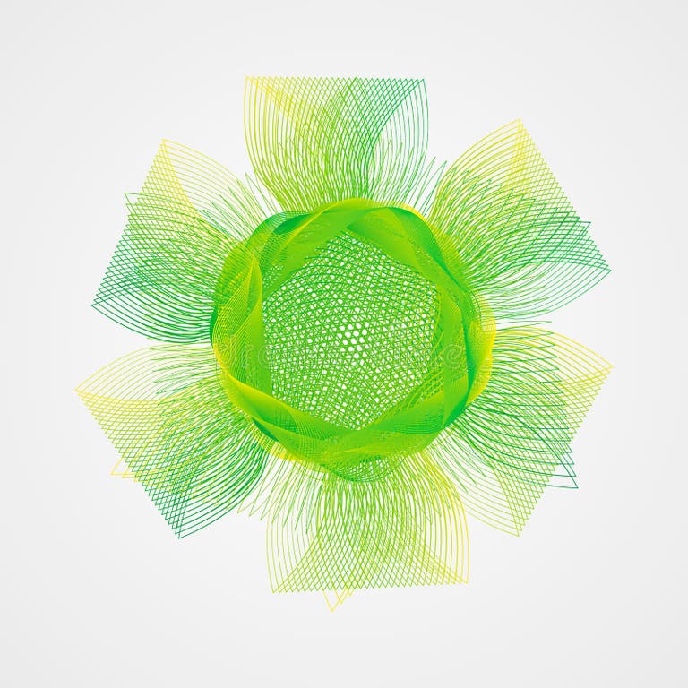 Stylized Guilloche . Line Pattern Stock Illustration - Illustration of ...