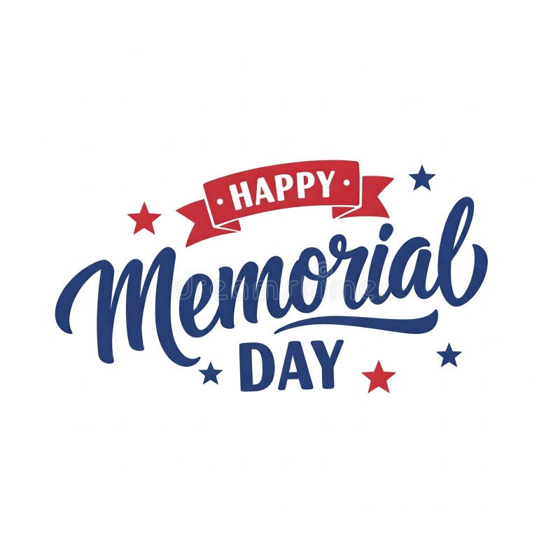 Happy Memorial Day Poster Two Usa Flag with Soldiers Silhouette Stock ...