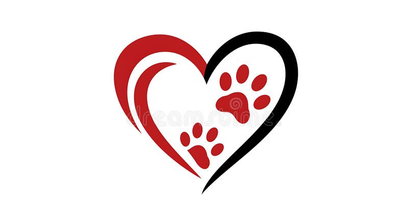 Stylized Heart Painted with Different Lines on a White Background Stock ...