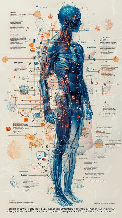 Human Body Integration of Micro-Sensors: a High-Tech Infographic ...