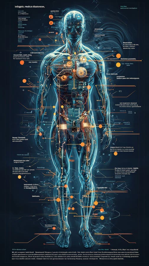 Human Body Integration of Micro-Sensors: a High-Tech Infographic ...