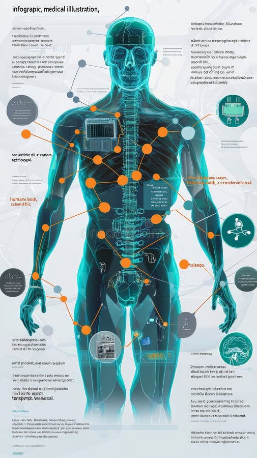 Human Body Integration of Micro-Sensors: a High-Tech Infographic ...