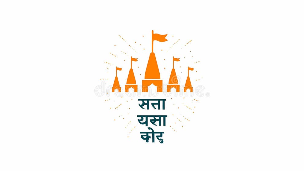 Saffron Hindu Flags Stock Illustrations – 31 Saffron Hindu Flags Stock ...