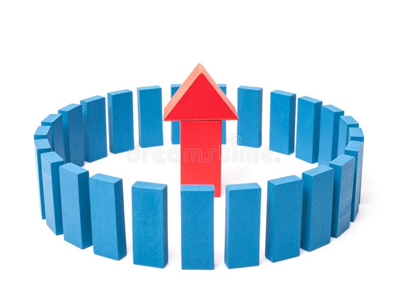 Circle of Blue Building Blocks Stock Photo - Image of united, circle ...